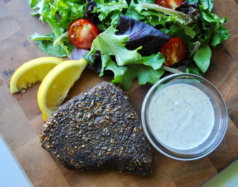 Zaatar Fish Recipe - Tuna with Creamy Tahini Sauce – EatZaatar.com